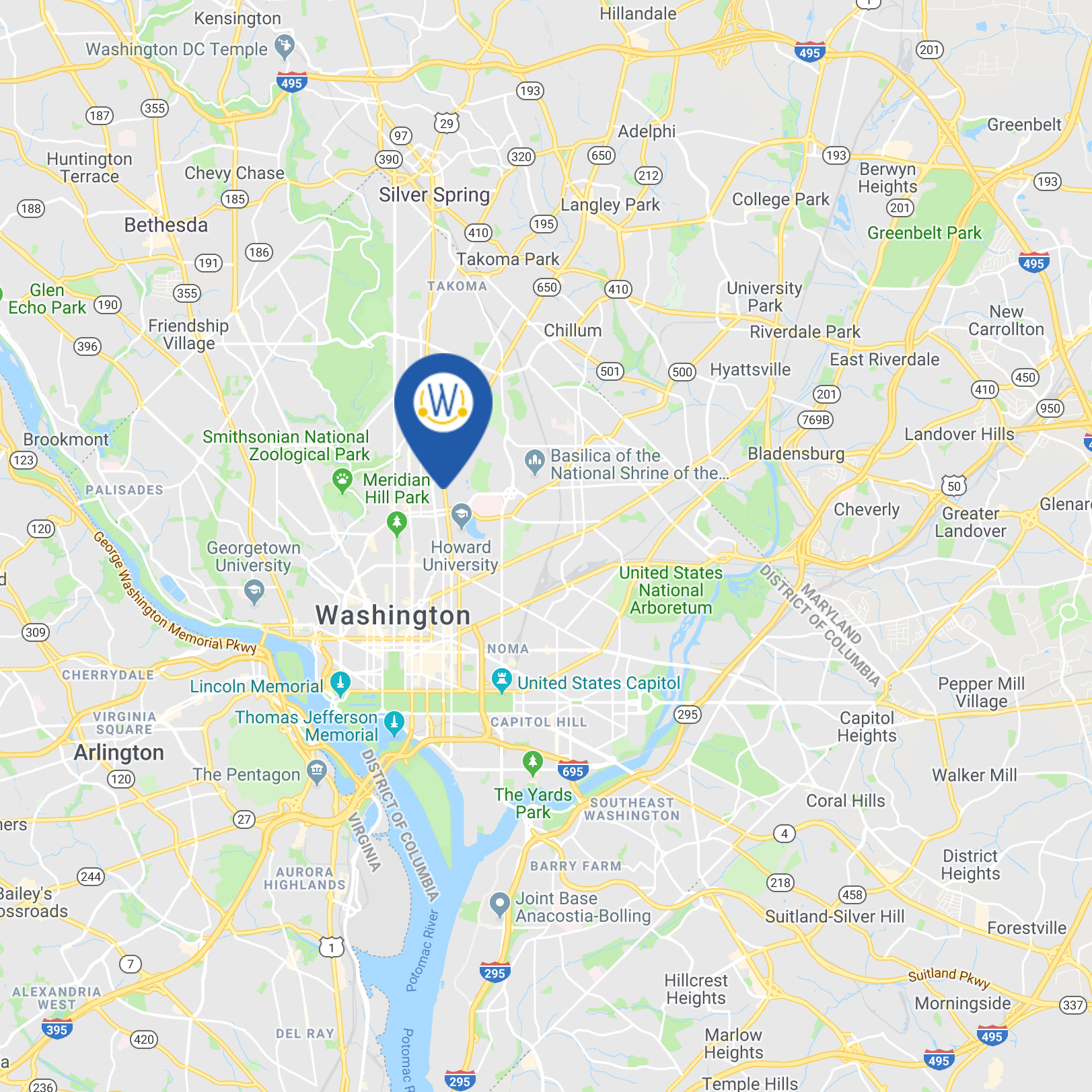 map | Washington Stage Guild